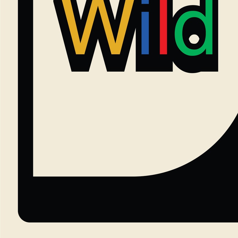 UNO Card Game Poster wild Art .: Retro Art Print Featuring Black UNO ...