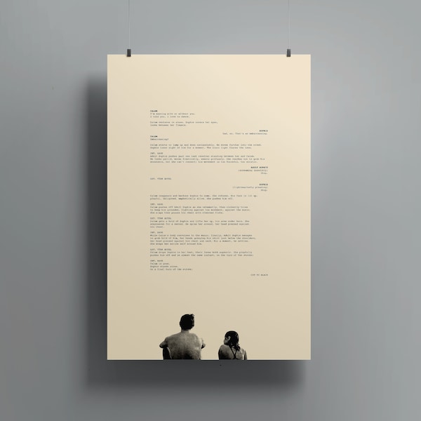 Movie Script Print - Etsy