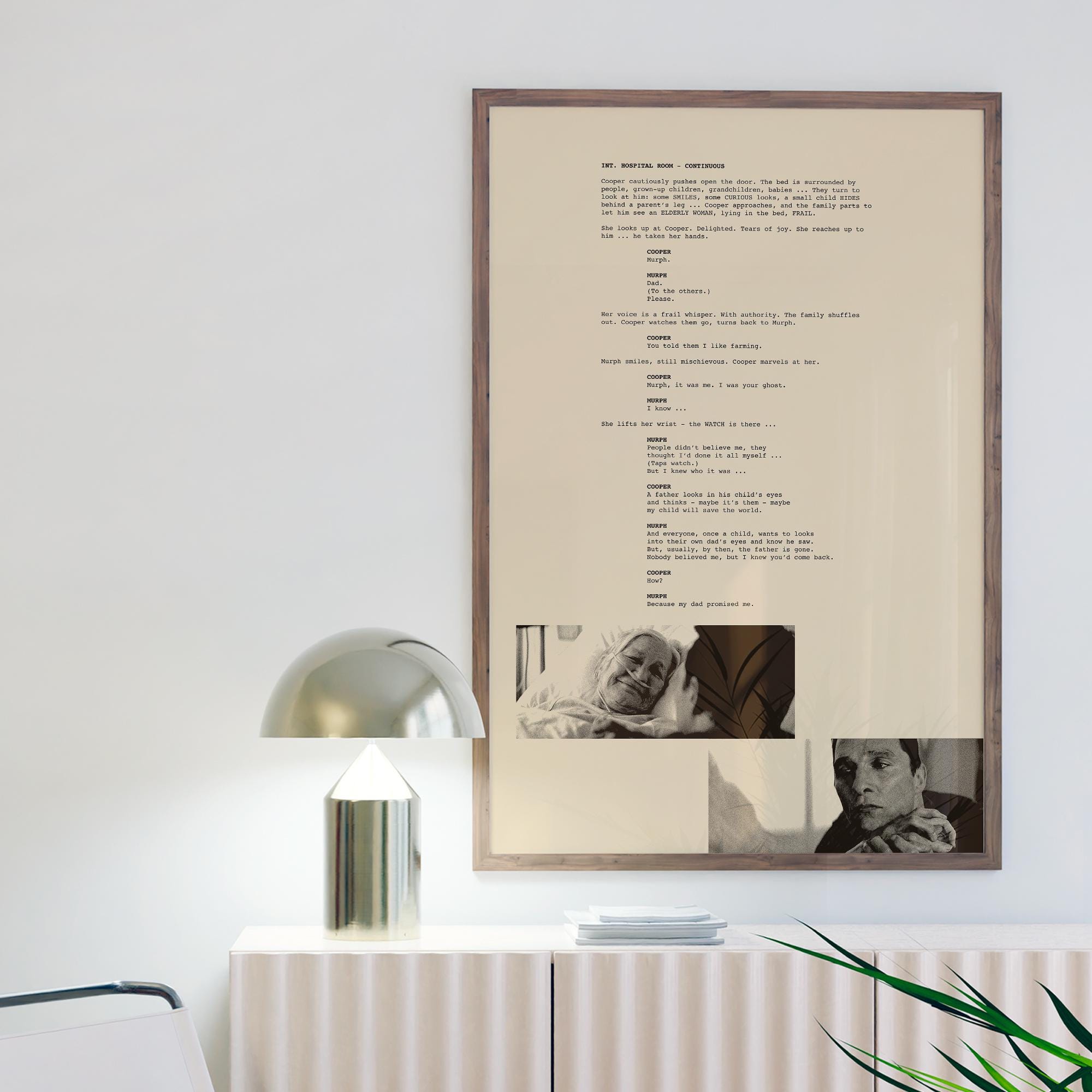 Interstellar Movie Script Poster: Minimalist Sci-fi Wall Art (digital ...