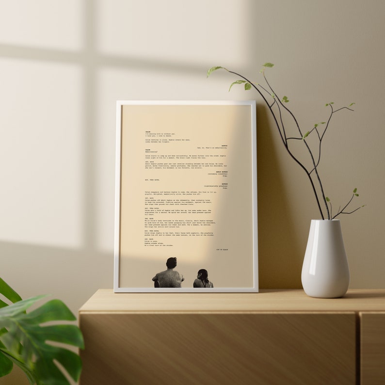 Aftersun Poster | Screenplay Scene Quote Print, Indie Film Wall Art ...