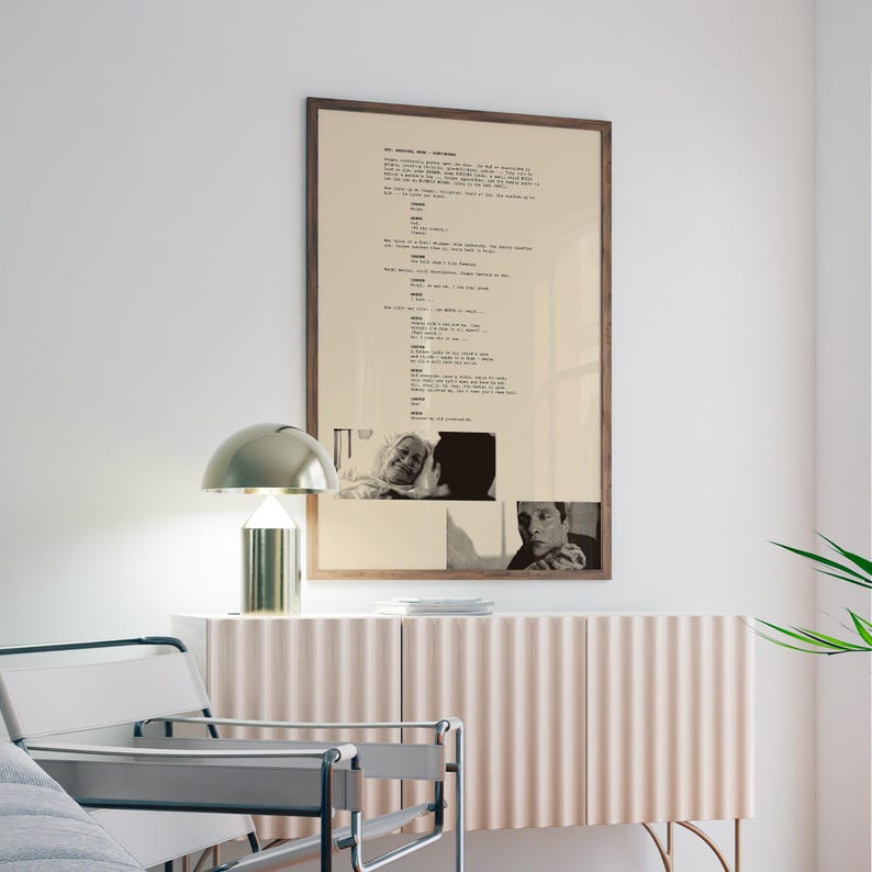 Interstellar Movie Script Poster: Minimalist Sci-fi Wall Art (digital ...
