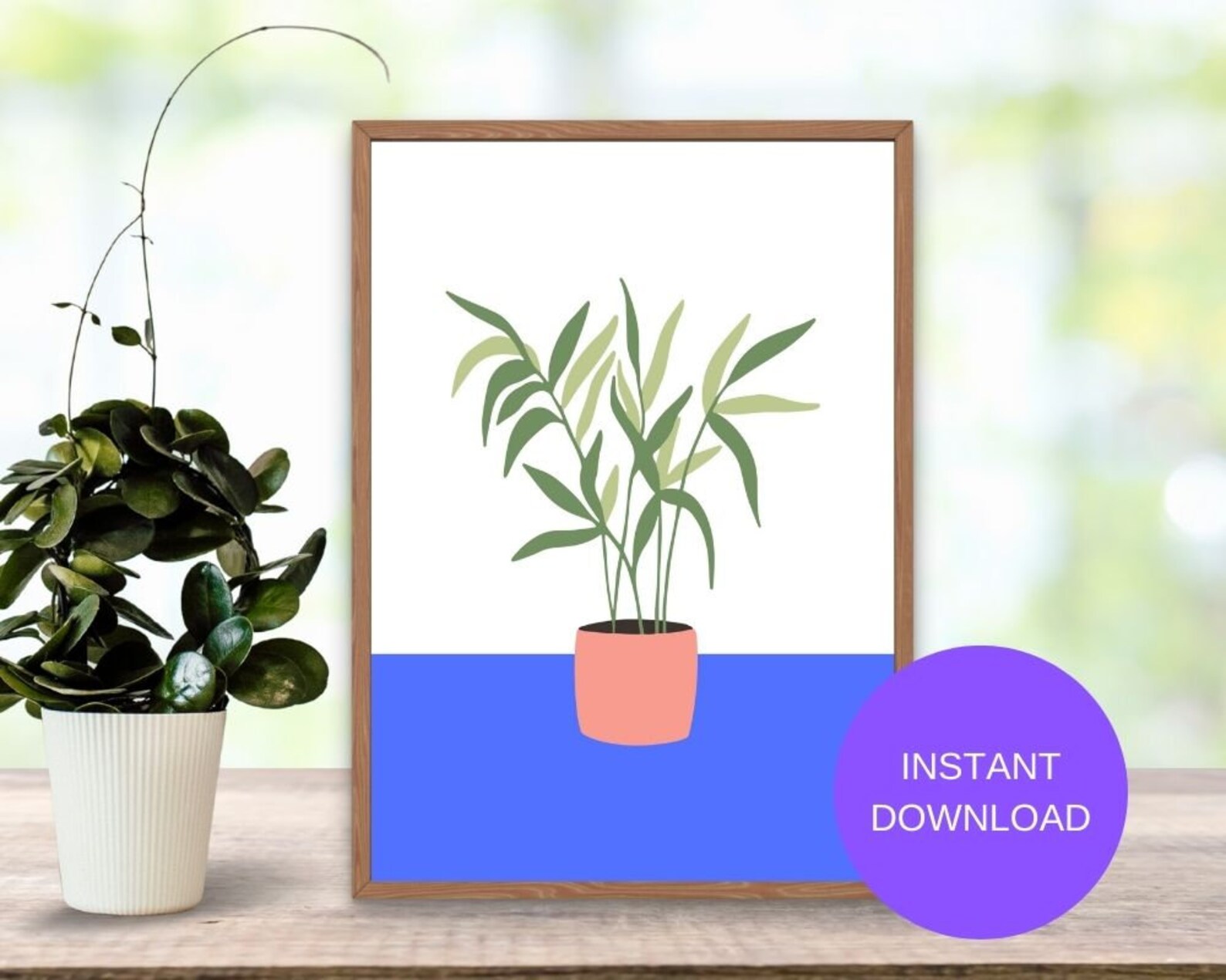 Plant Wall Art House Plant Wall Art Botanical Wall Art Kentia Palm ...