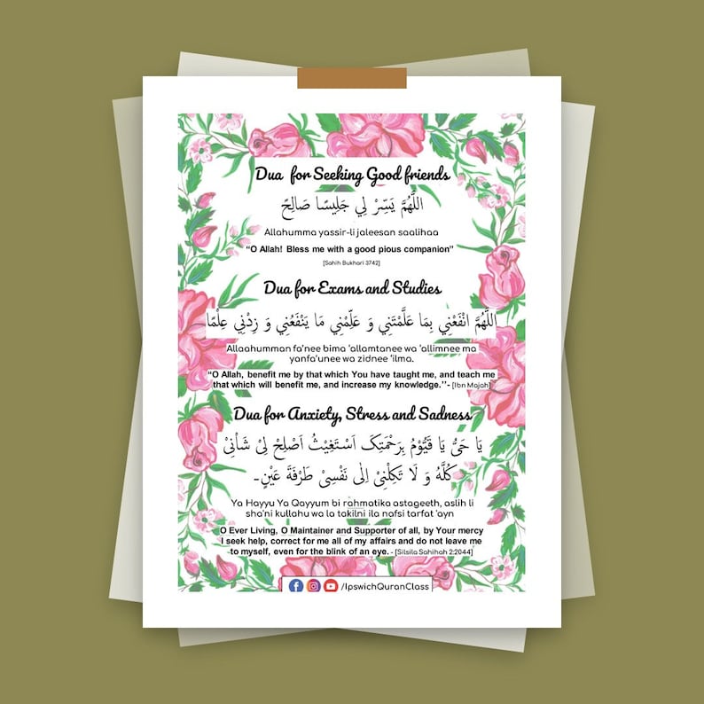 Dua Card for Youth | Digital Prayer Card for Muslims | Ramadan Aftar ...