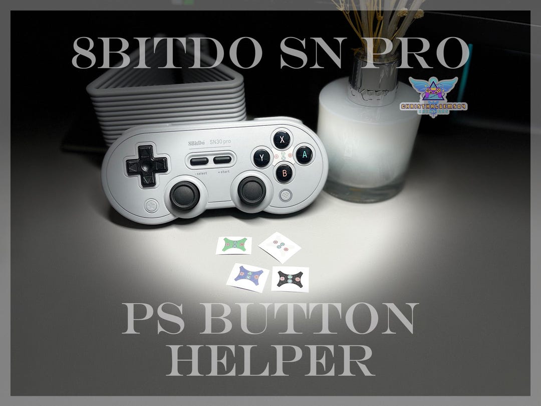 8bitdo SN30 - PS Button "helper" Decals - Etsy
