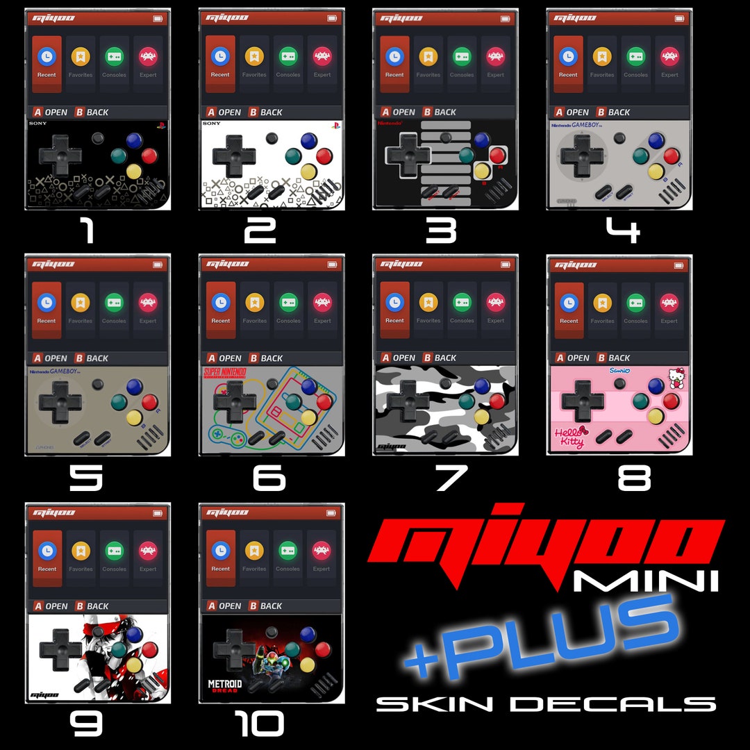 Miyoo Mini PLUS Decals - Etsy