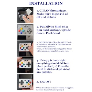 Miyoo Mini PLUS Decals - Etsy