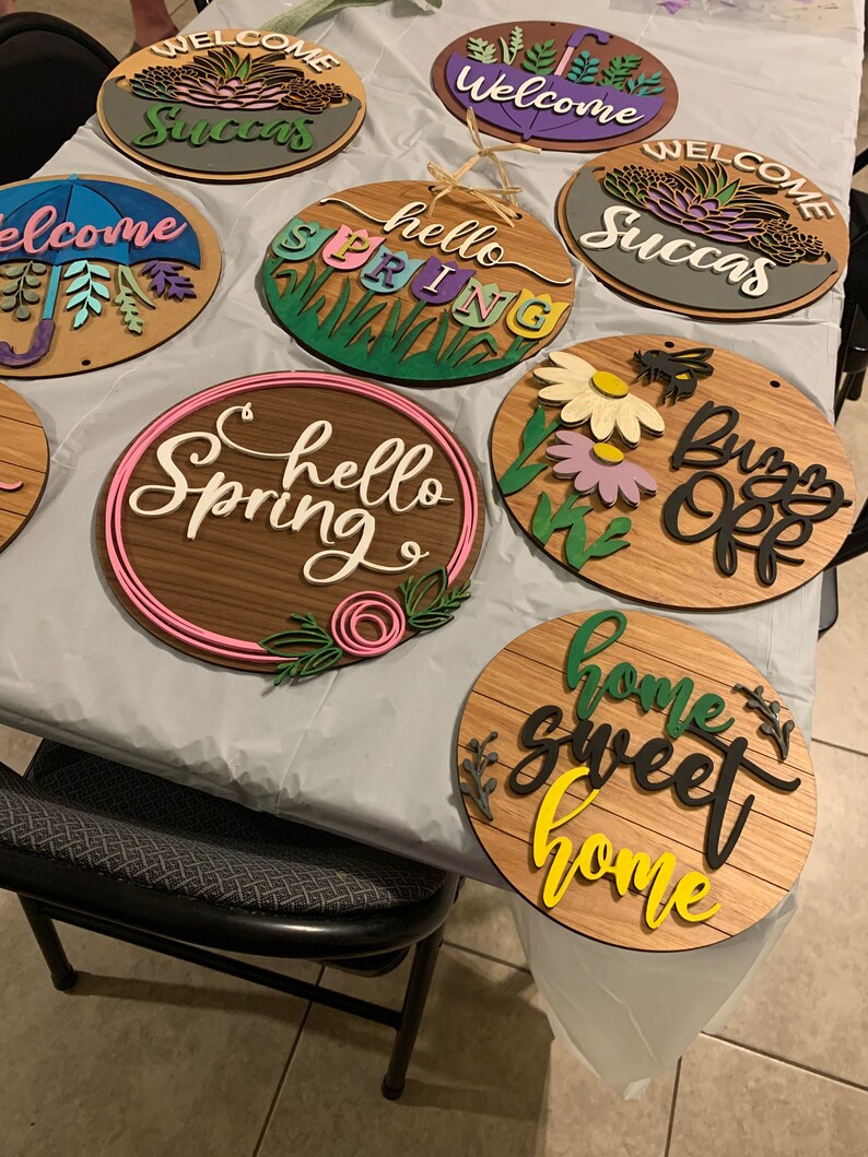 DIY Paint Night Door Hangers- Buzz Off - Etsy
