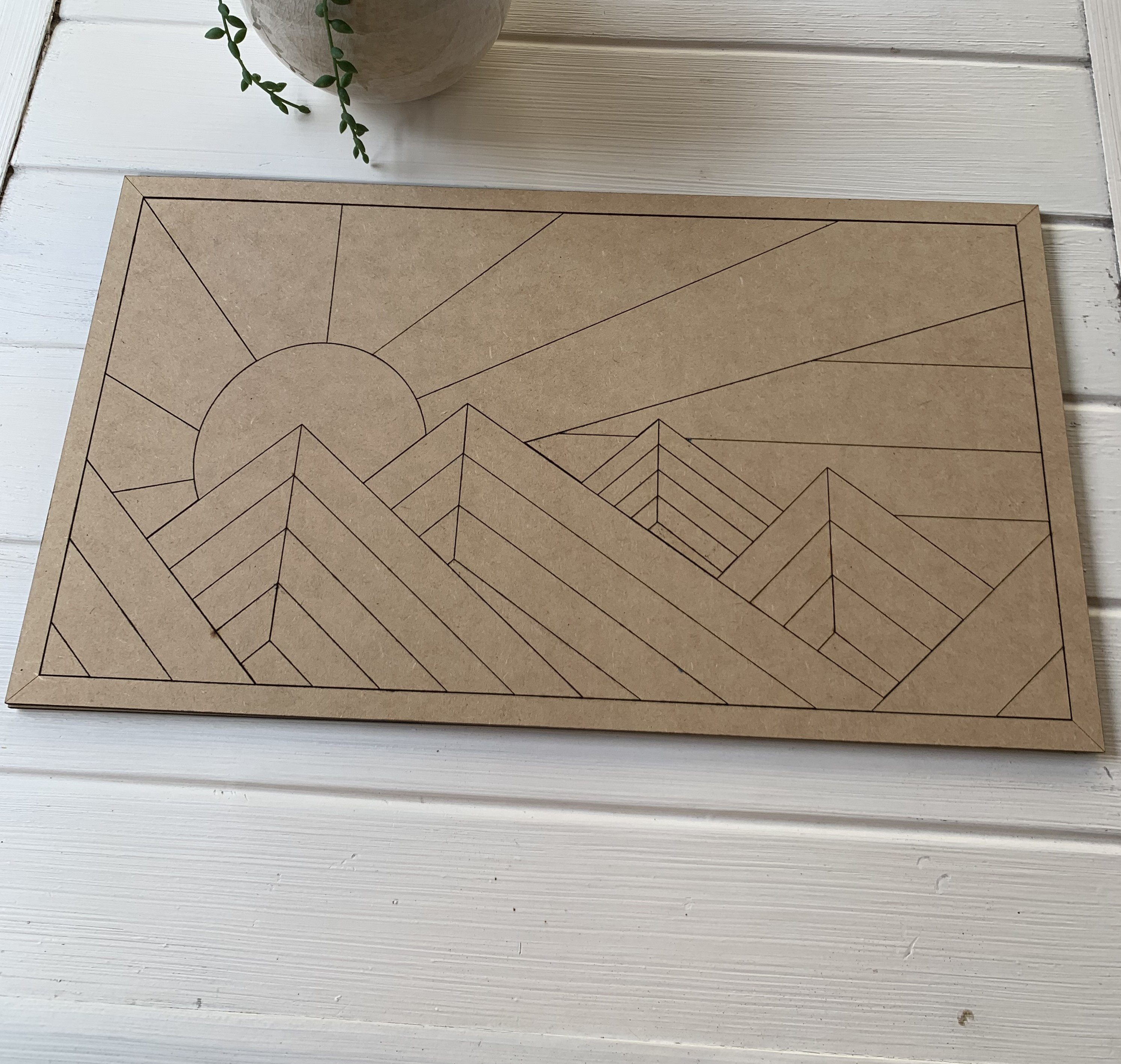 DIY Paint Night Sign Mountains - Etsy