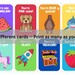 Printable Valentine's Day or Anytime Cards for Kids Cute, Colorful ...