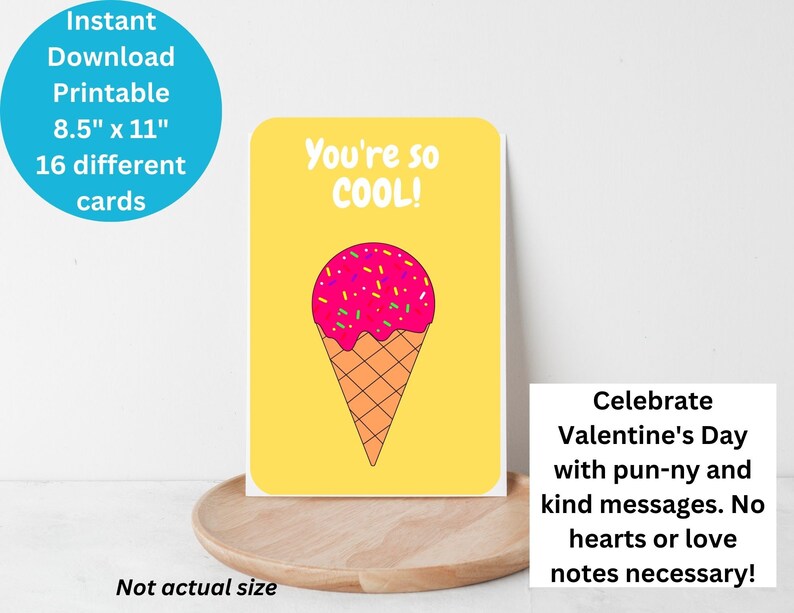 Printable Valentine's Day or Anytime Cards for Kids Cute, Colorful ...