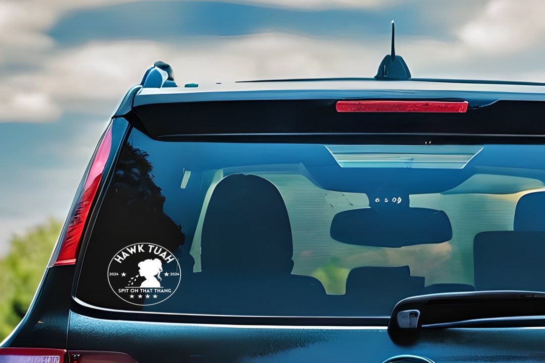 Hawk Tuah Sticker , Spit on That Thang, Vinyl Decal, Car Sticker, Meme ...