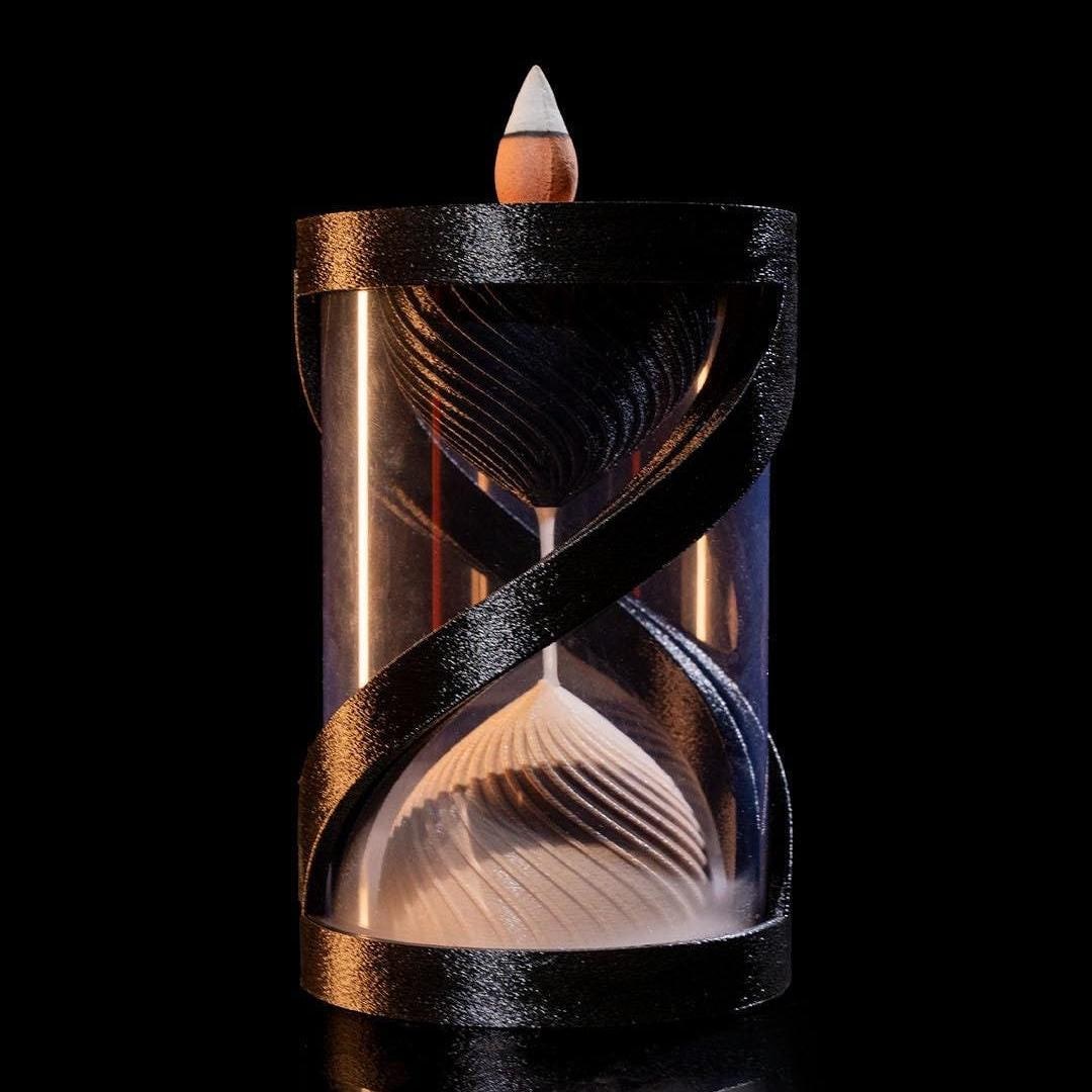 Infinity Hourglass Backflow Incense Burner - Etsy
