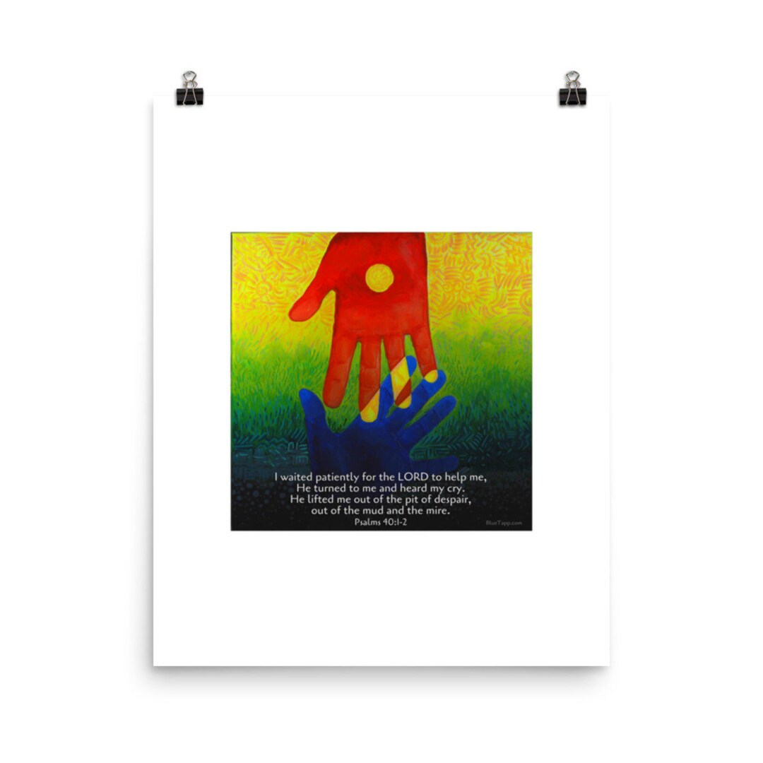 He Lifted Me Out of the Pit - Poster - 16"x20" FREE SHIPPING - Etsy