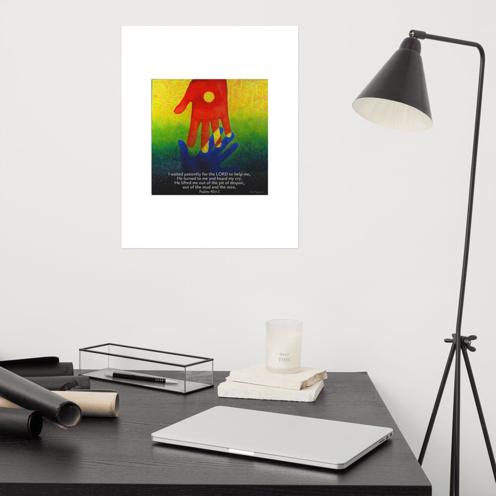 He Lifted Me Out of the Pit - Poster - 16"x20" FREE SHIPPING - Etsy