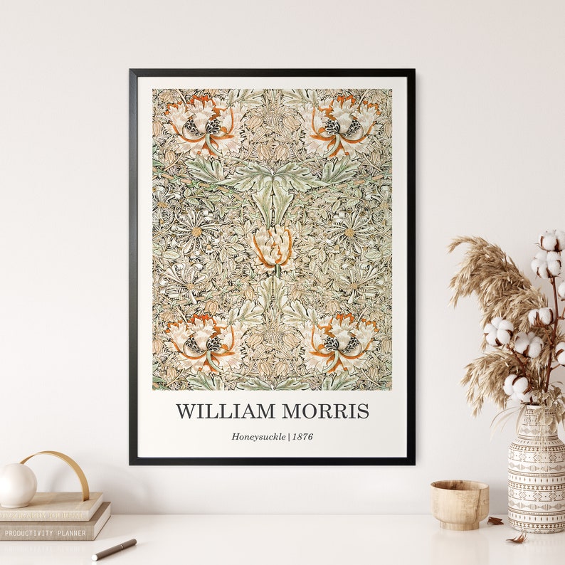 William Morris Poster, William Morris Print, William Morris Art, Honeysuckle Print, Printable ...