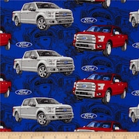 Ford Mustang Fabric Sold by the Half Yard, Ford Mustang Quilt Gift Bed ...