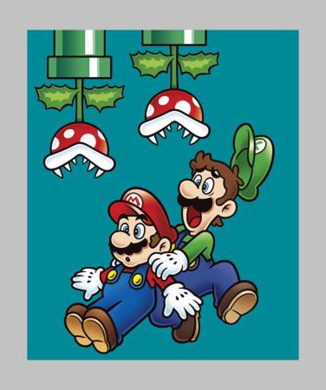 Super Mario Fabric Panel 36"x44", Nintendo #74363A620715, Luigi Mario ...