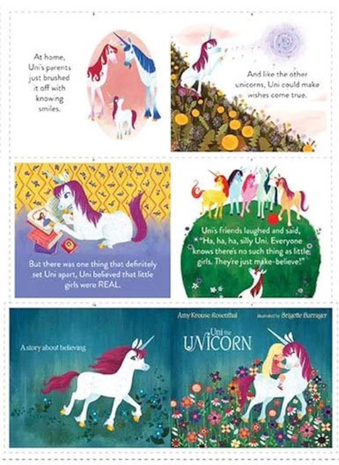 Unicorn Softbook 43"x24", Uni the Unicorn P 9985, Reading Children's ...