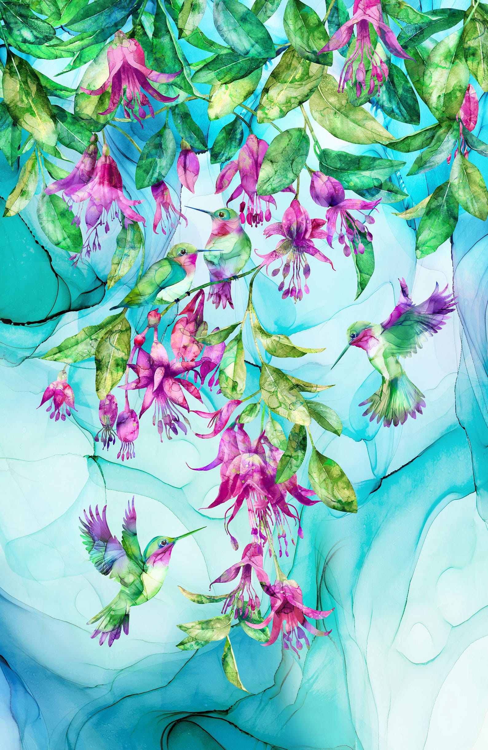 Quilt Kit 52"x64", Hummingbird Geese Quilt Kit Using Concerto Fabrics ...