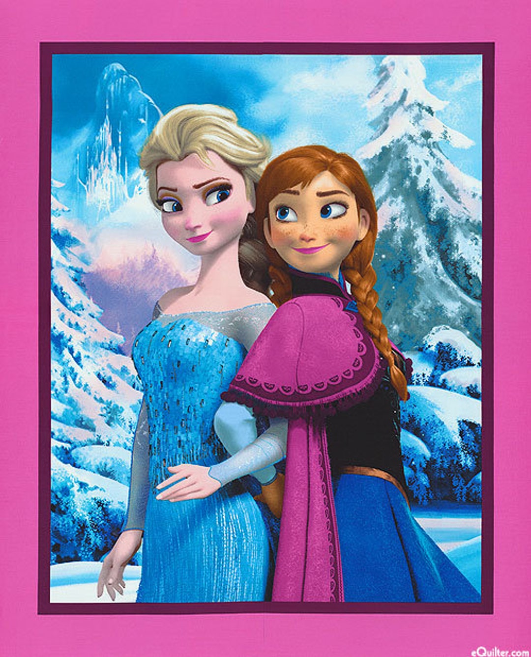Sisters Are Forever Fabric Panel 36x43, RARE Frozen Fabric Panel, Anna ...