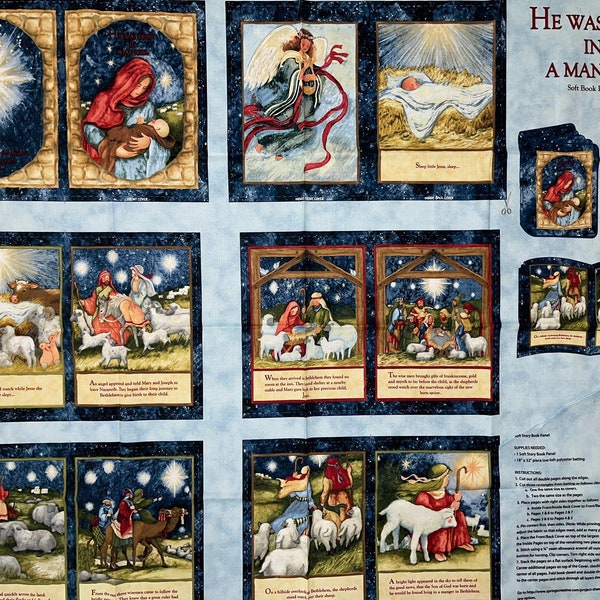 Fabric Nativity Panel Book - Etsy