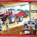 RARE Case IH Fabric Panel 43"x36", Garage Case IH Fabric, Red Tractor ...