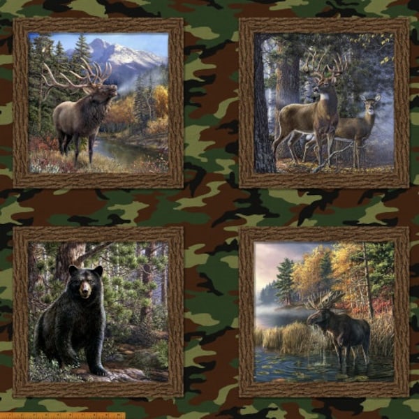 Wildlife Quilt Panel - Etsy