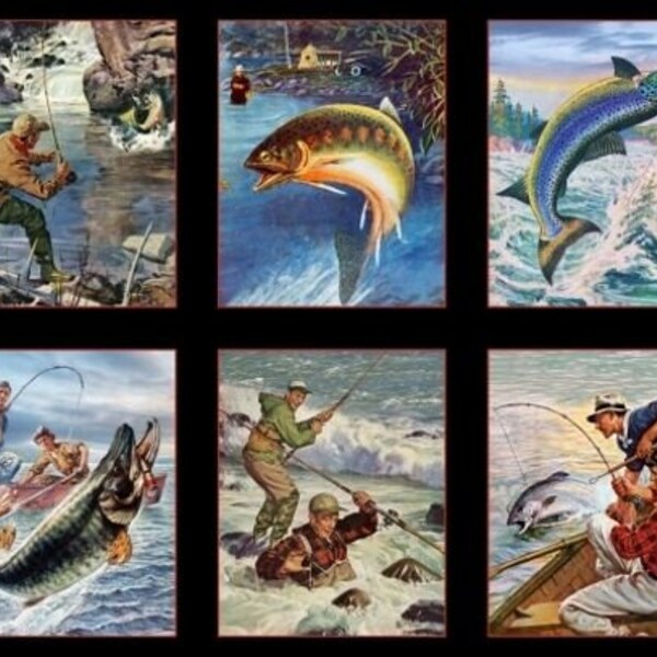 Fishing Fabric - Etsy