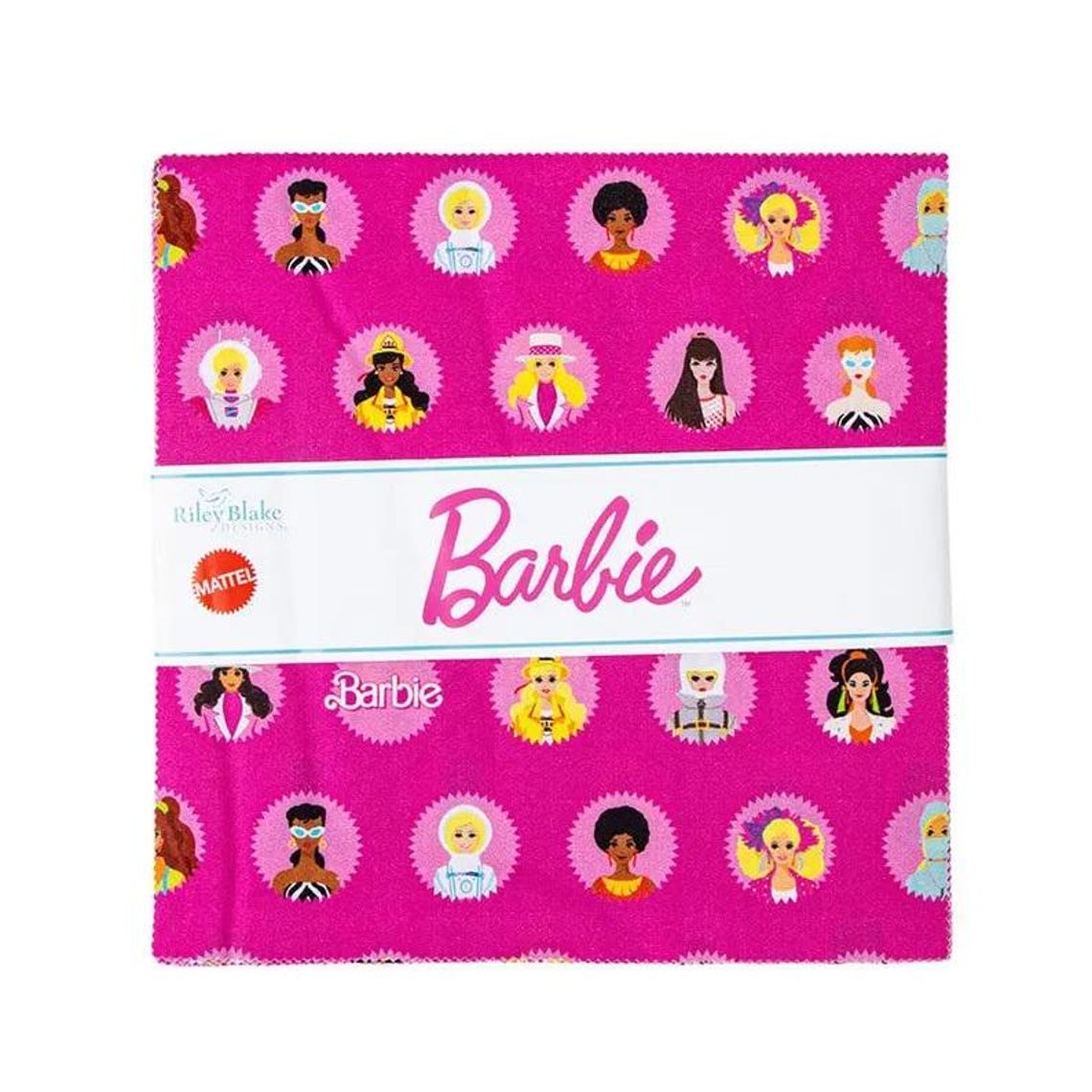 Barbie World Fabric Stackers 10"x10", by Riley Blake, 42 Precut Ten ...