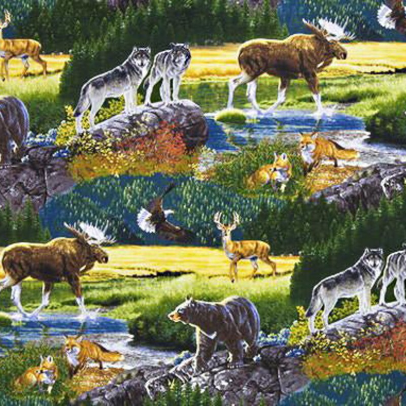 Nature Fabric by the Yard - Etsy