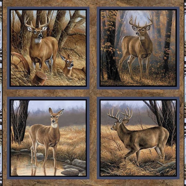 Deer Panel Quilt Patterns - Etsy