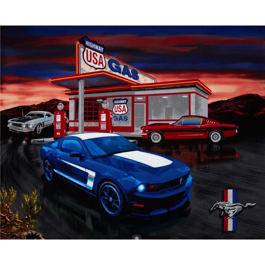 RARE Ford Mustang Fabric Panel 43"x36", Sykel Enterprises Fabric Panel ...