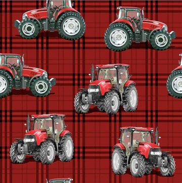 Case IH Tractor Fabric 1/2 Yard, Red Tractor, Farm Tractor Bed Quilt ...