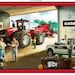 RARE Case IH Fabric Panel 43"x36", Garage Case IH Fabric, Red Tractor ...