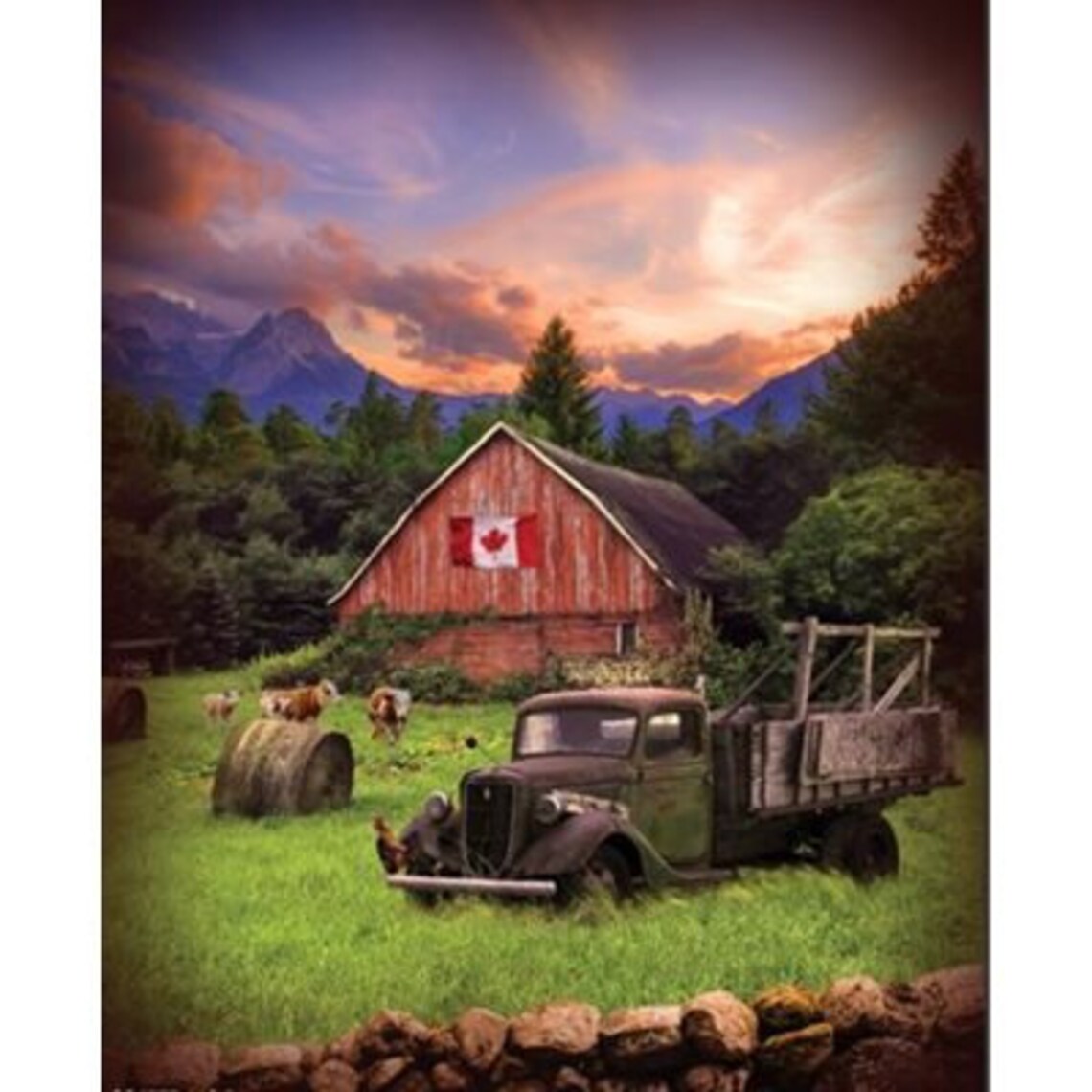 Red Barn Quilt Kit 55x65 Canadian or American - Etsy Canada