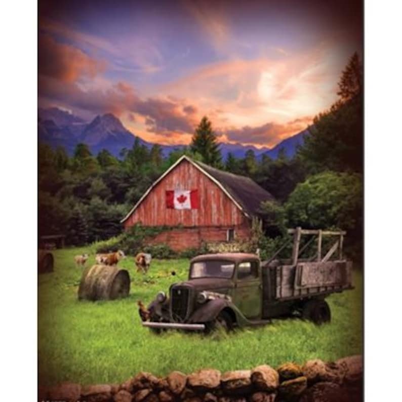 Red Barn Quilt Kit 55x65 Canadian or American - Etsy Canada