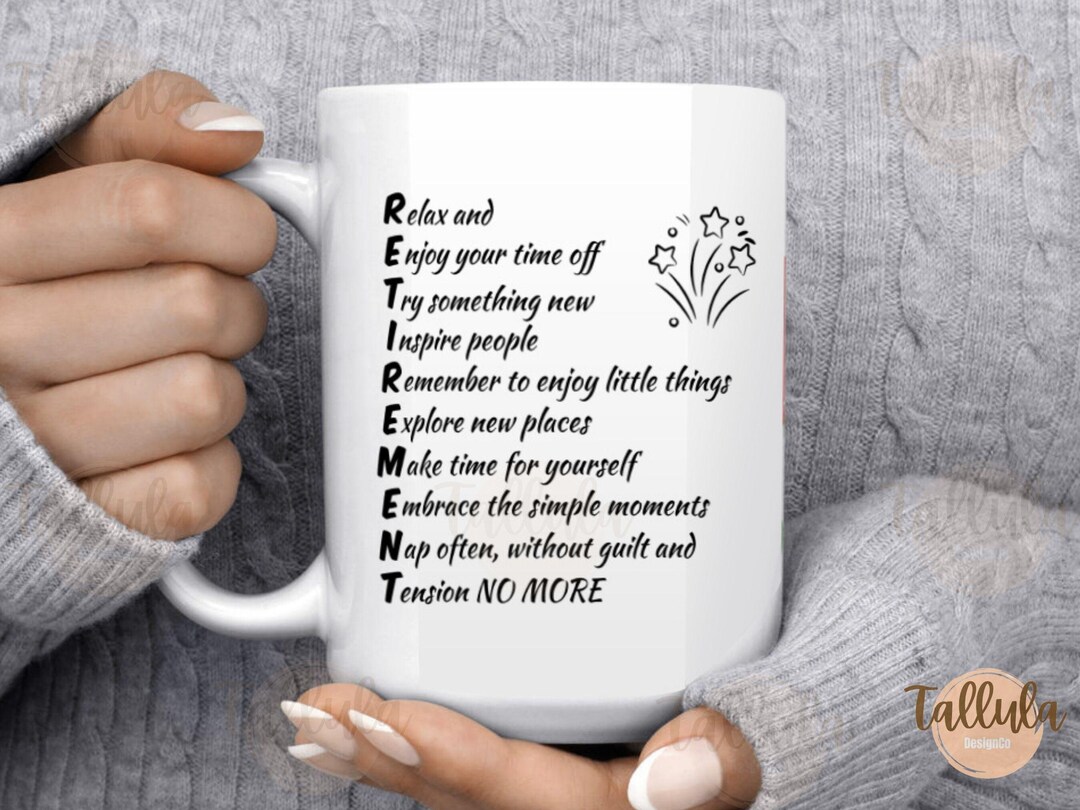 Senior Citizen Retirement Gift Mug, Funny Quote Gift Mug for Retiree ...