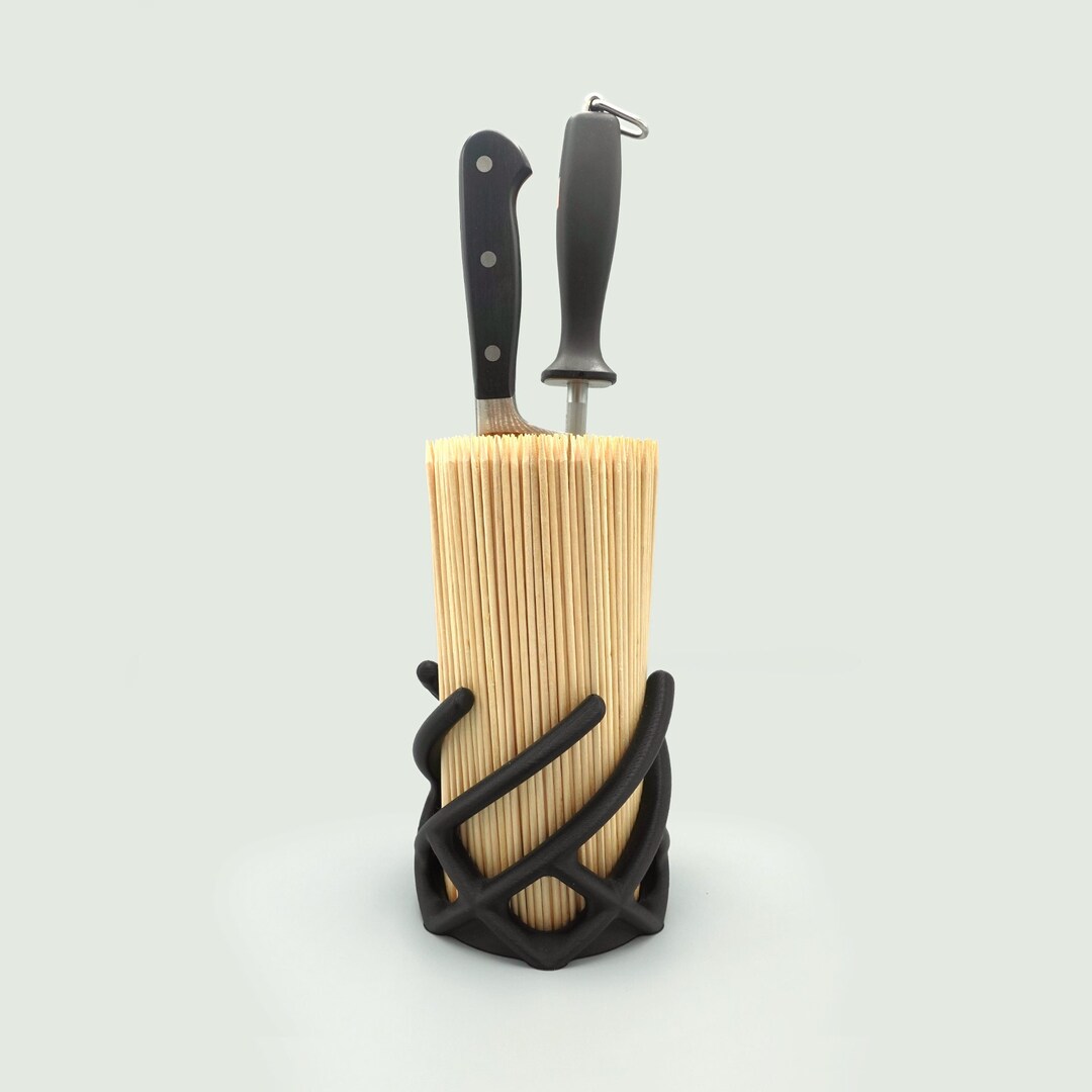 Gazzaladra Wooden Kitchen Knife Block - Etsy