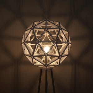 3DPPA Geodesic Sphere Shaped Lamp | Home Decor | Gift Idea | Geometric ...