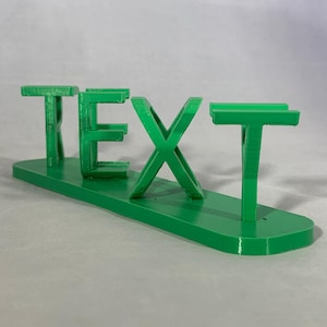 Double Word Ambirgram Desk Name Plaque Illusion Personalized Name Plate ...