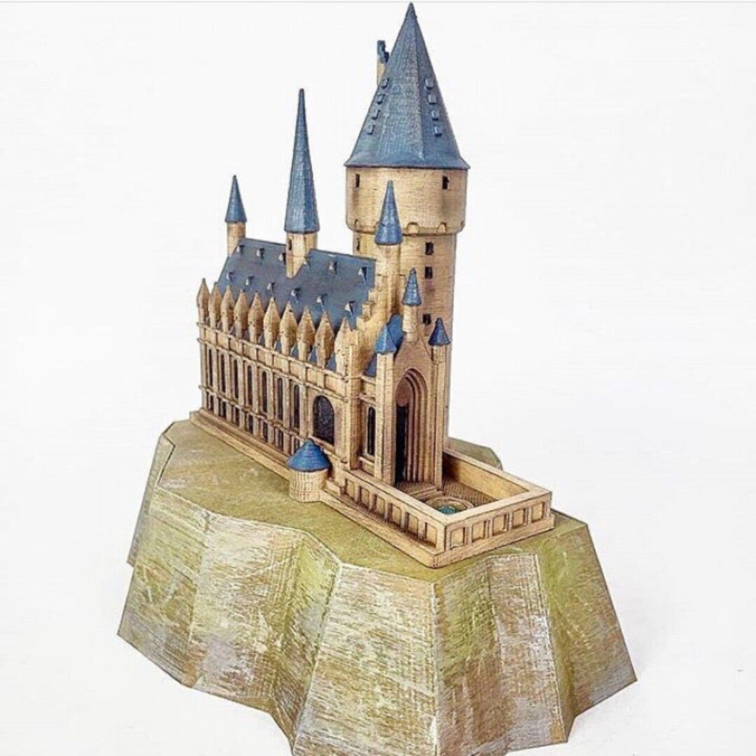 Light Up Hand Painted Mini World 3D Hogwarts Castle Lamp Home Decor ...