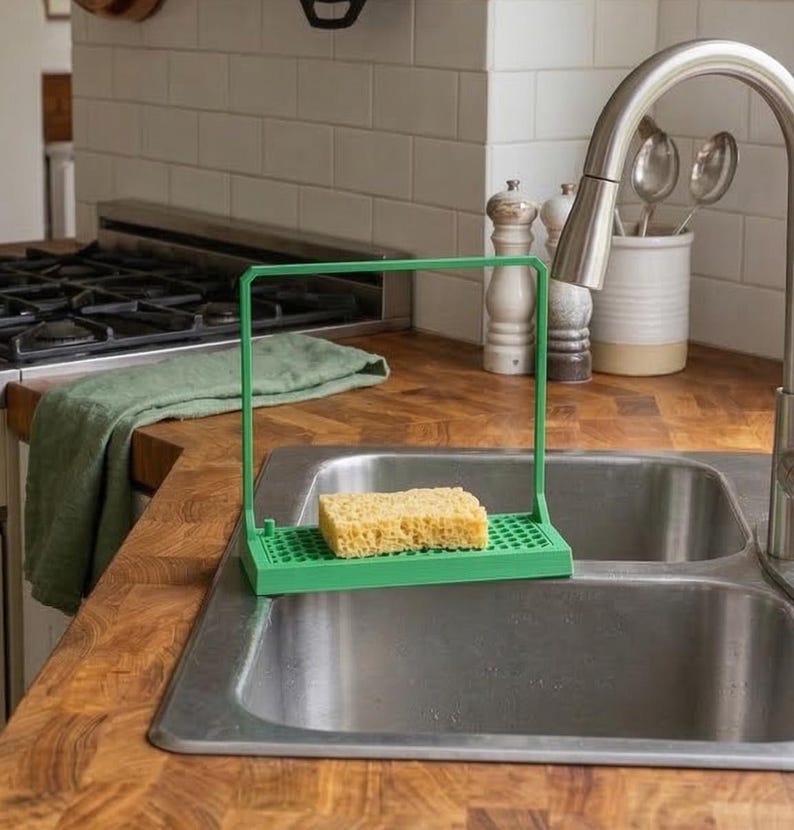 Gazzaladra Kitchen Sponge Holder | Sink Sponge Organizer | 3D Printed ...
