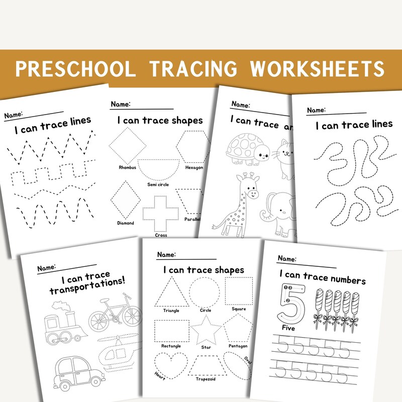 Tracing Sheets Bundle - Etsy