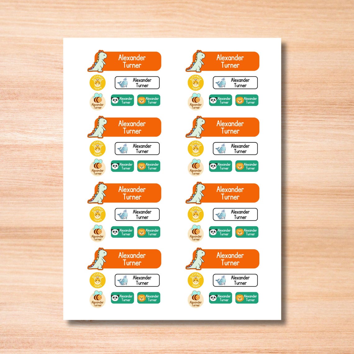 Editable School Supply Labels Name Tags for School Supplies School ...