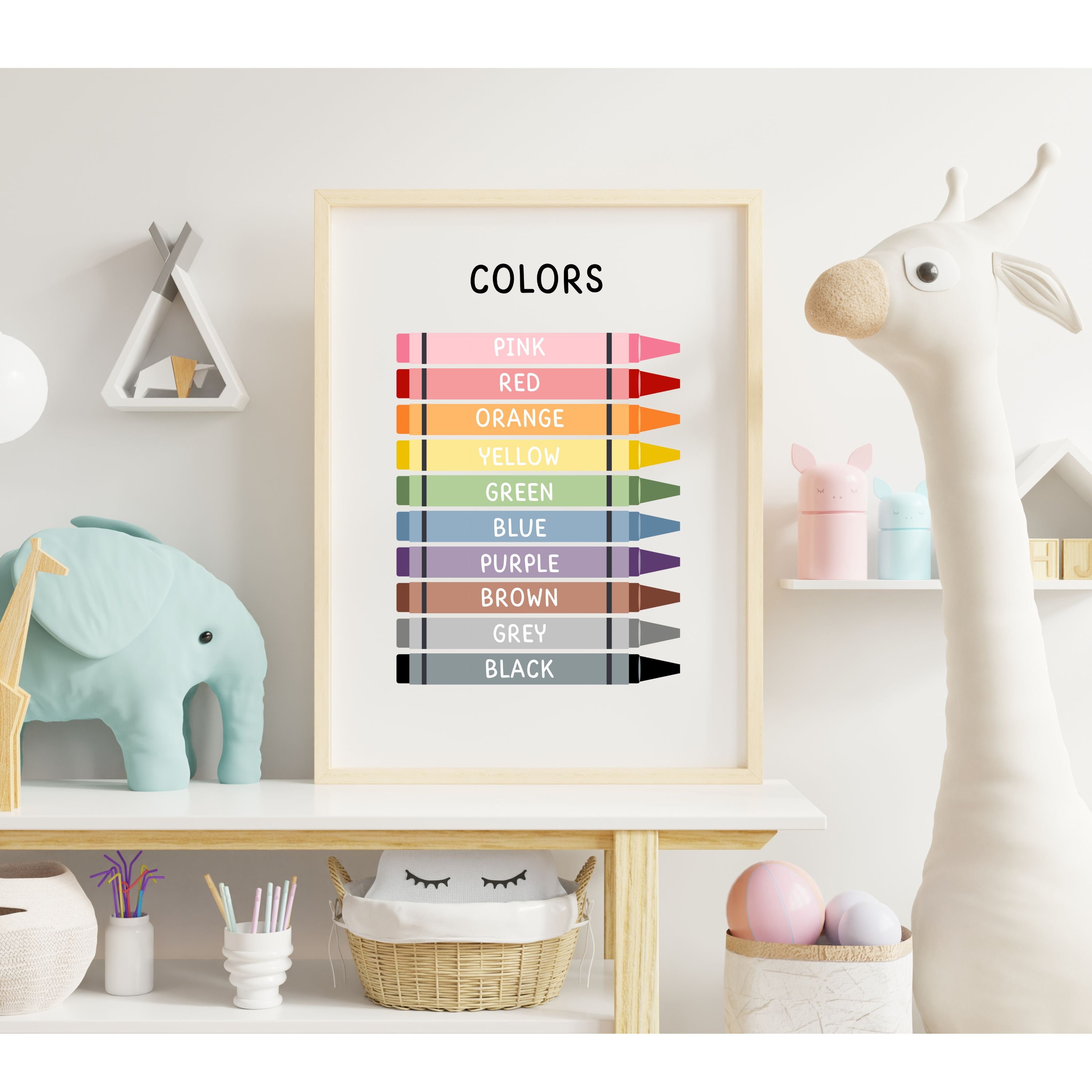 Set of 6 Educational Wall Art Classroom Posters Homeschool Printables ...