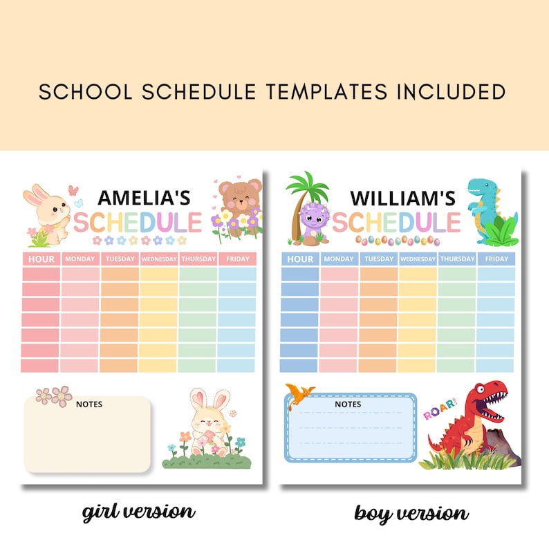 Editable School Supply Labels, Personalized Name Tags (canva Template ...