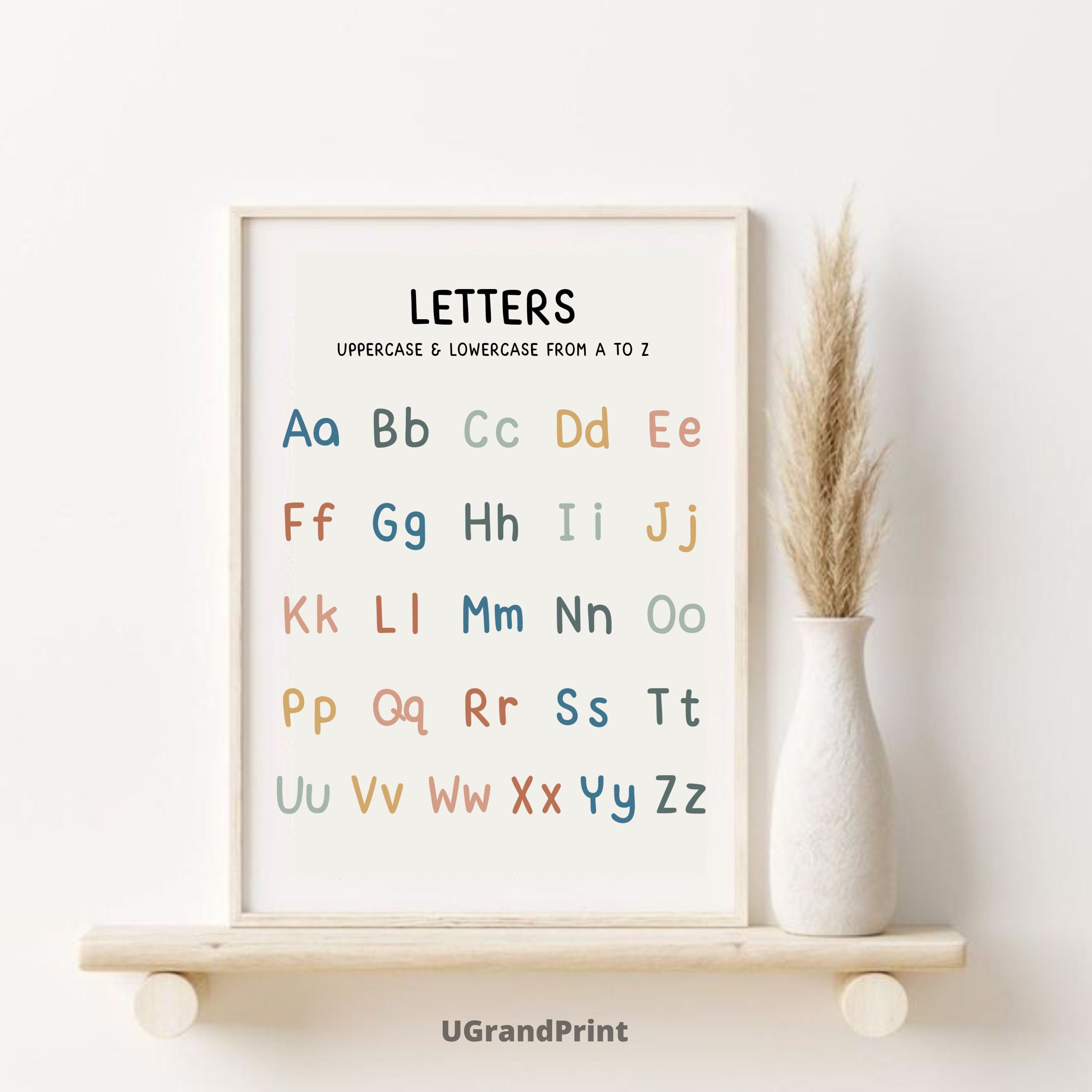 Set of 6 Educational Wall Art Classroom Posters Homeschool Printables ...