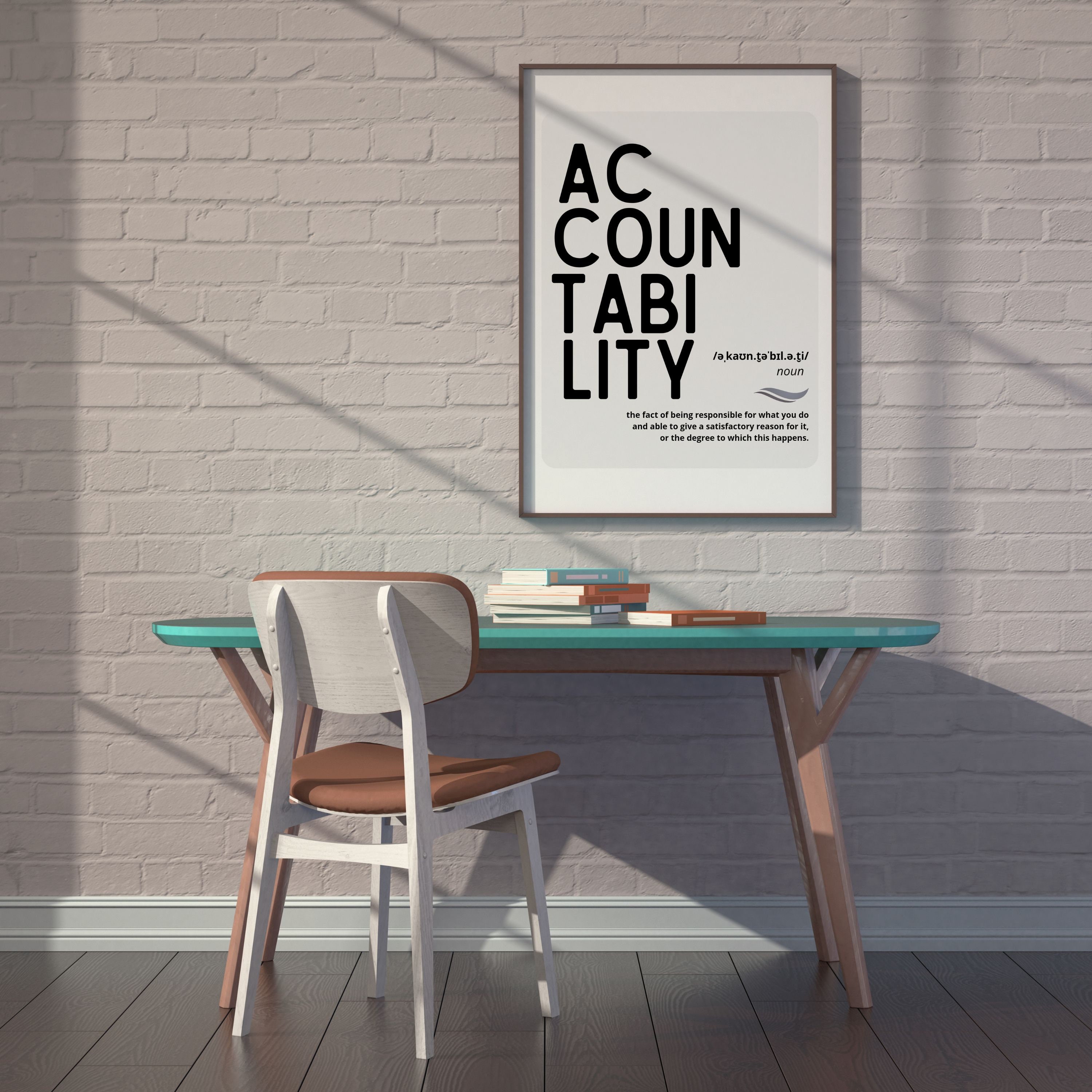 Set of 5 Core Value Definition Teamwork Poster Dictionary Quote ...