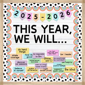 Back to School Motivational Quotes Bulletin Board Kit or Classroom Door ...