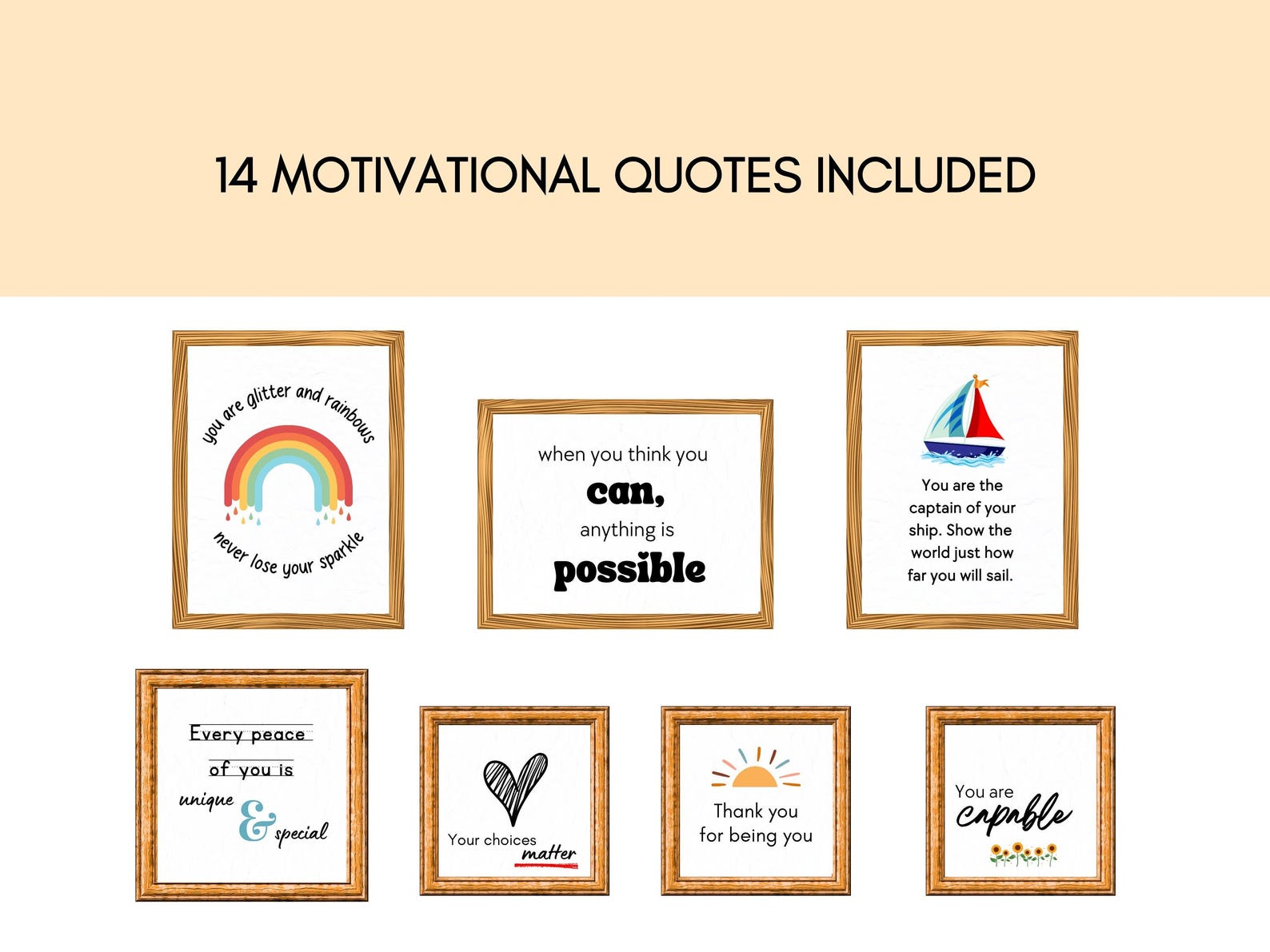 Motivational Quotes Bulletin Board Kit: Classroom Decor (editable ...